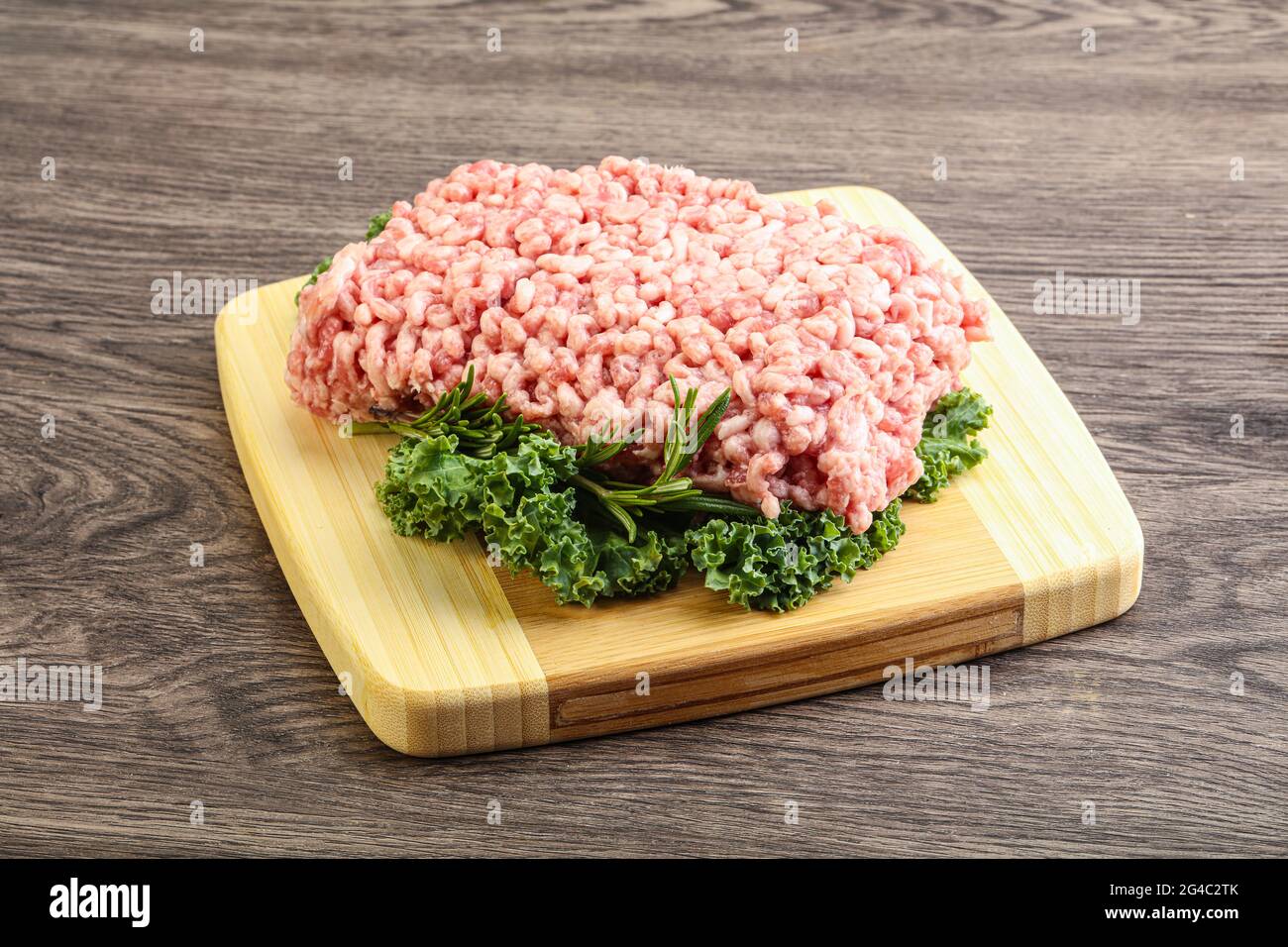 Raw fat pork minced meat for cooking Stock Photo - Alamy