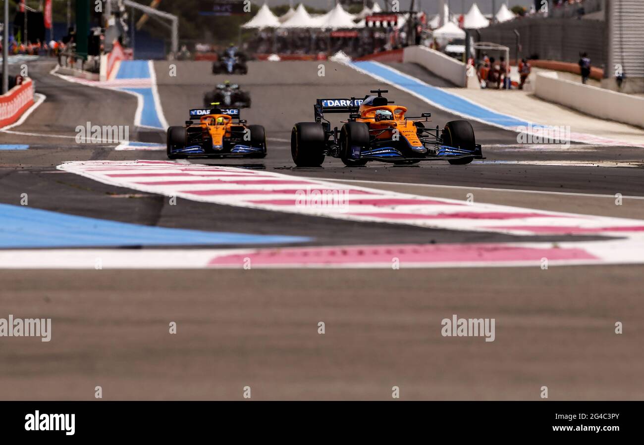 Le Castellet, France. 20th June, 2021. # 3 Daniel Ricciardo (AUS ...