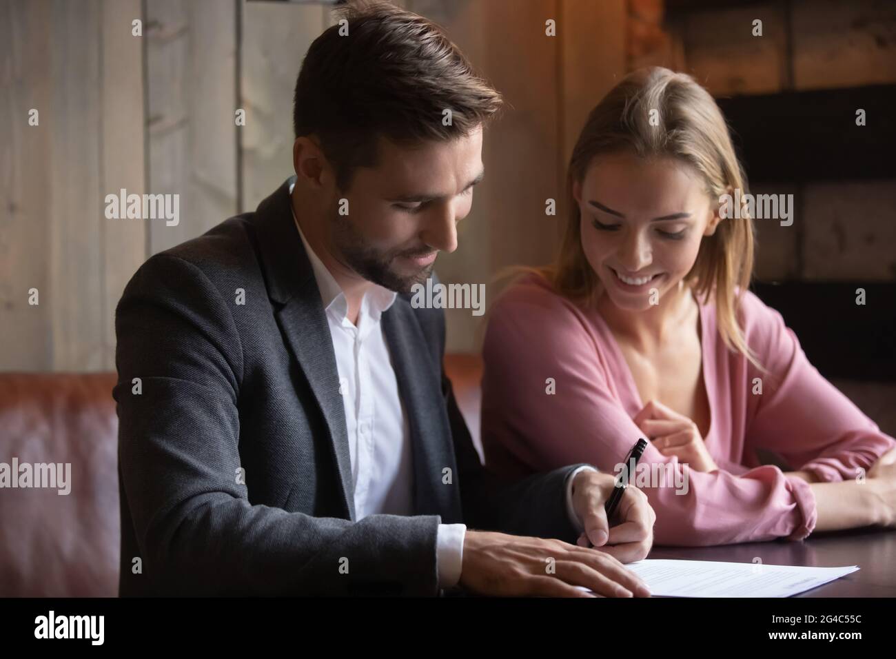 Family two adults young hi-res stock photography and images - Alamy