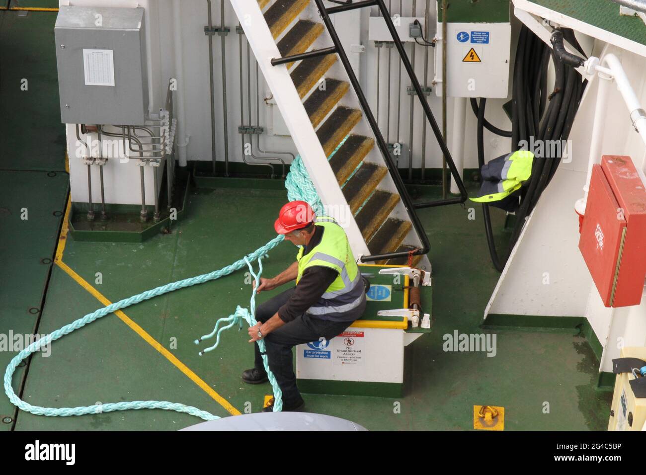 Deck hand on cargo ship hi-res stock photography and images - Alamy