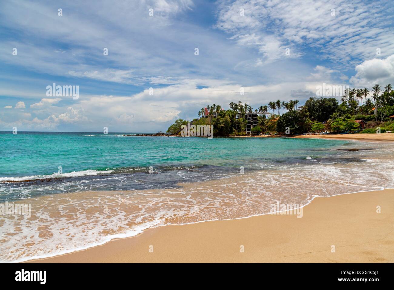 Beach along the Indian Ocean in Matara, Sri Lanka Stock Photo - Alamy
