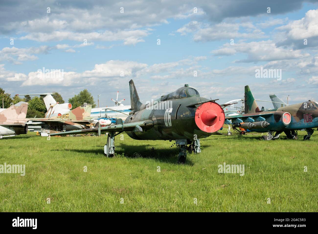 Exhibition of old model airplanes Stock Photo - Alamy
