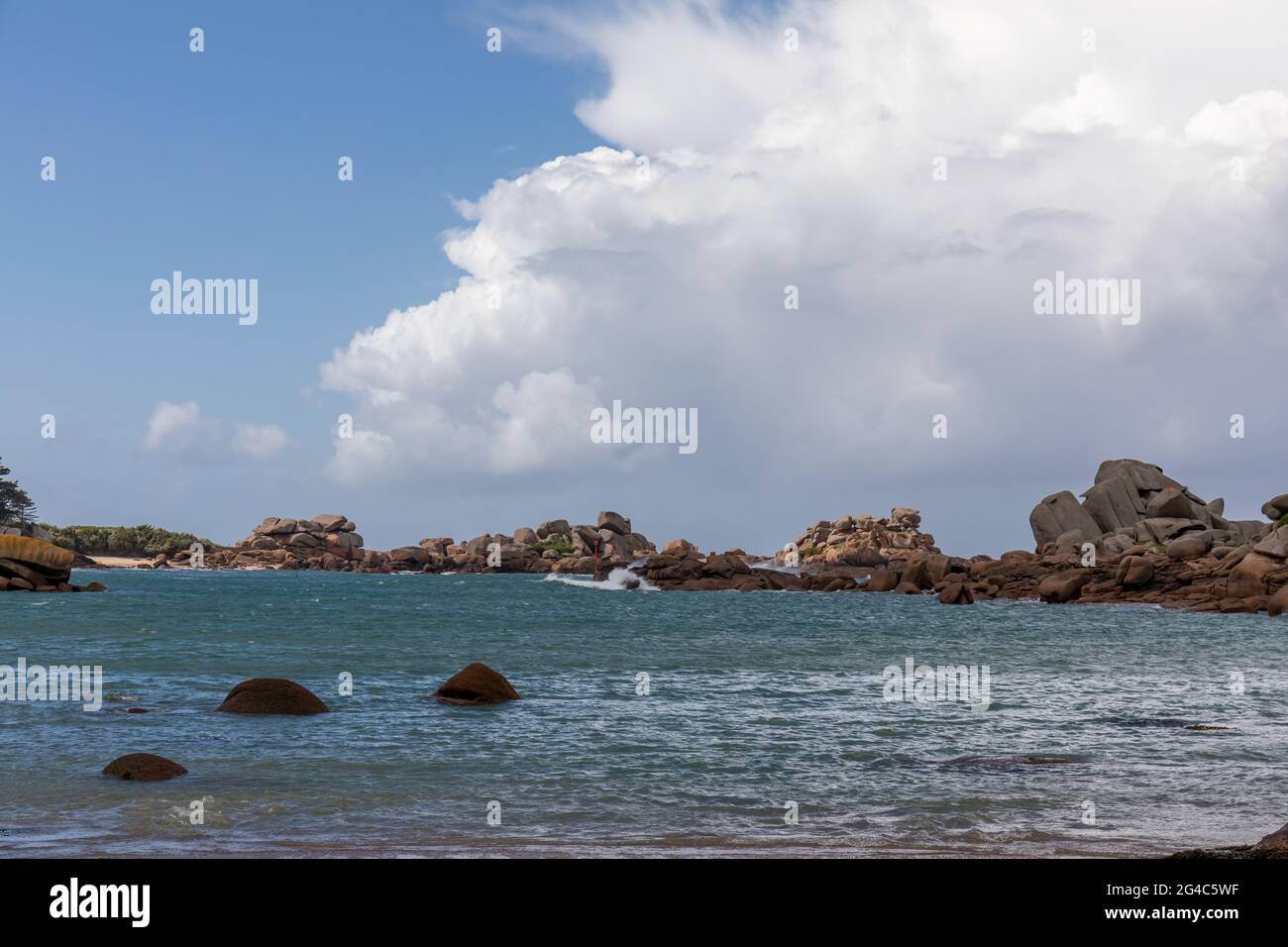 Pink granite coast cotes armor hi-res stock photography and images - Alamy