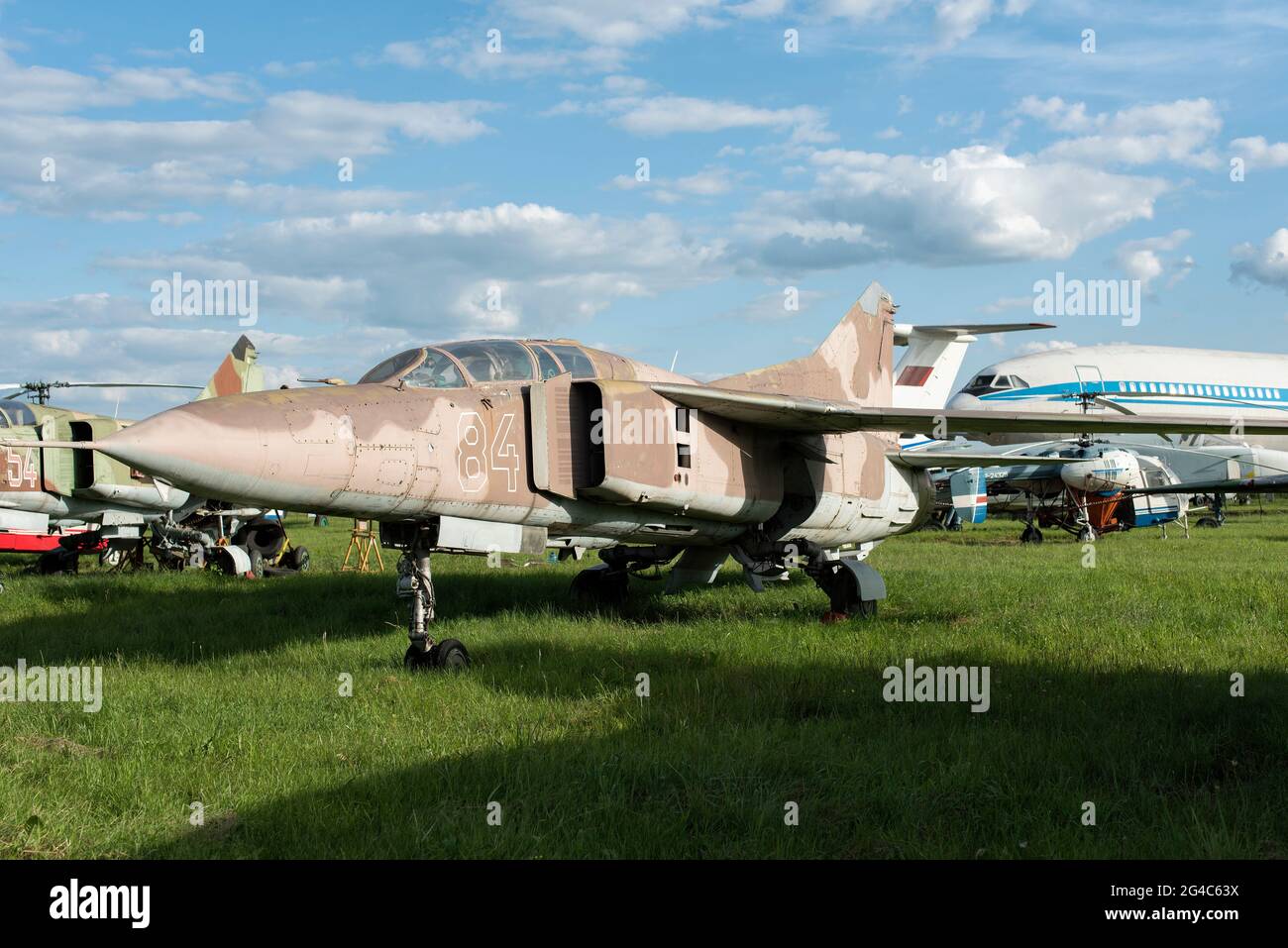 Exhibition of old model airplanes Stock Photo - Alamy
