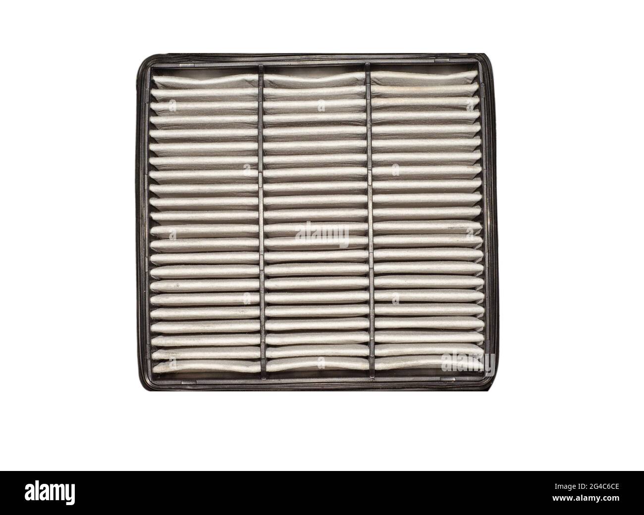 A closeup shot of car HEPA filter isolated on white background Stock ...