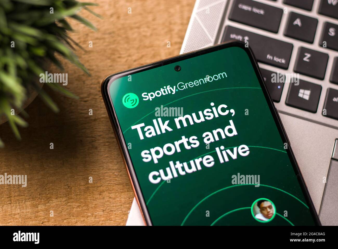 Logo spotify greenroom hi-res stock photography and images - Alamy