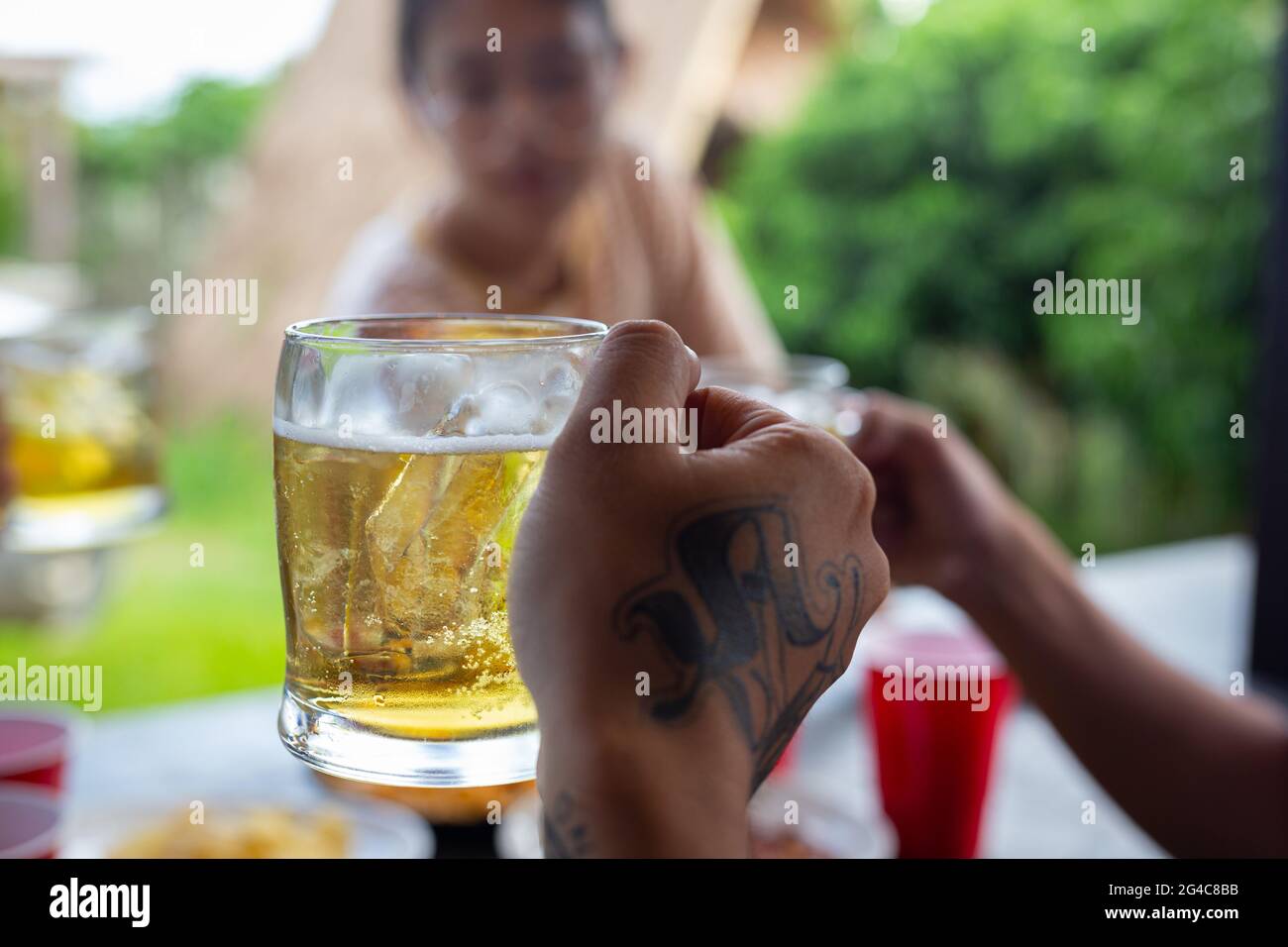 Happy drunk person hi-res stock photography and images - Alamy