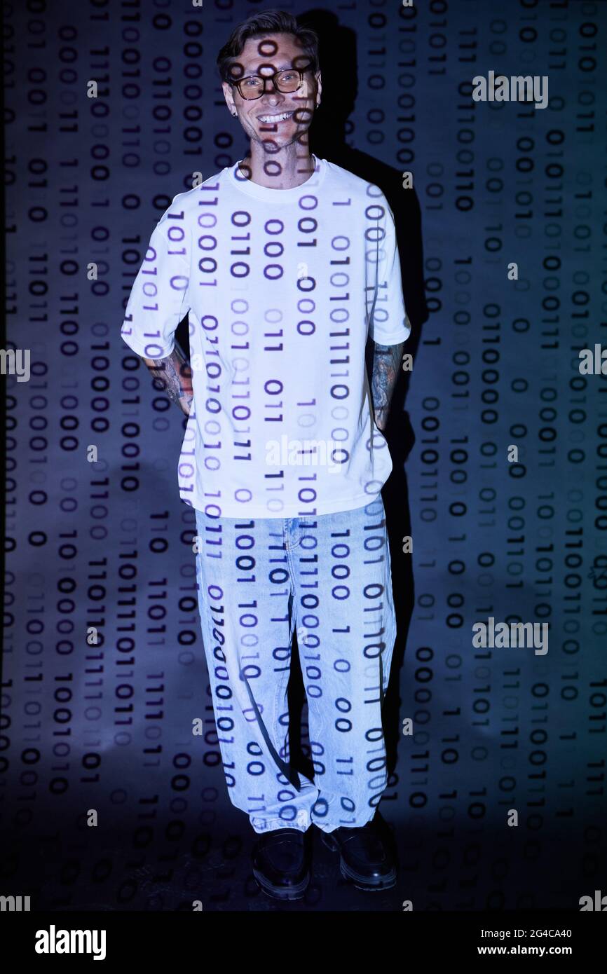 Close up portrait hacker programmer hi-res stock photography and images ...