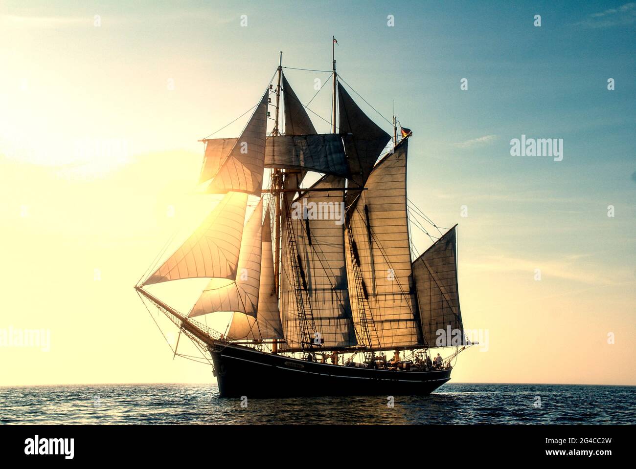 tall ship under full sail Stock Photo - Alamy