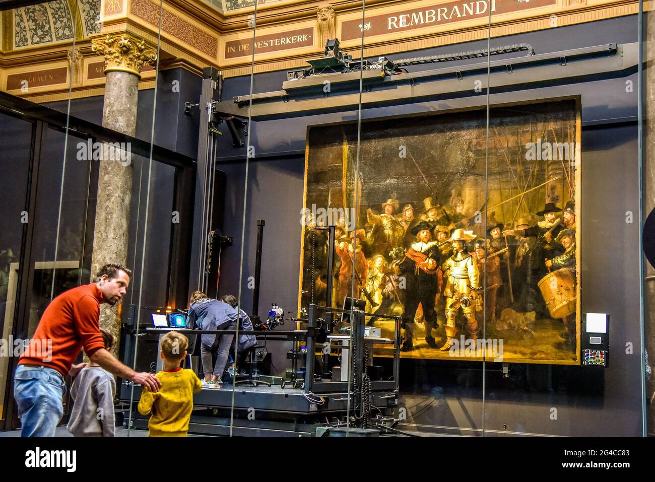 Amsterdam, The Netherlands. September 2020. The restoration of the ...