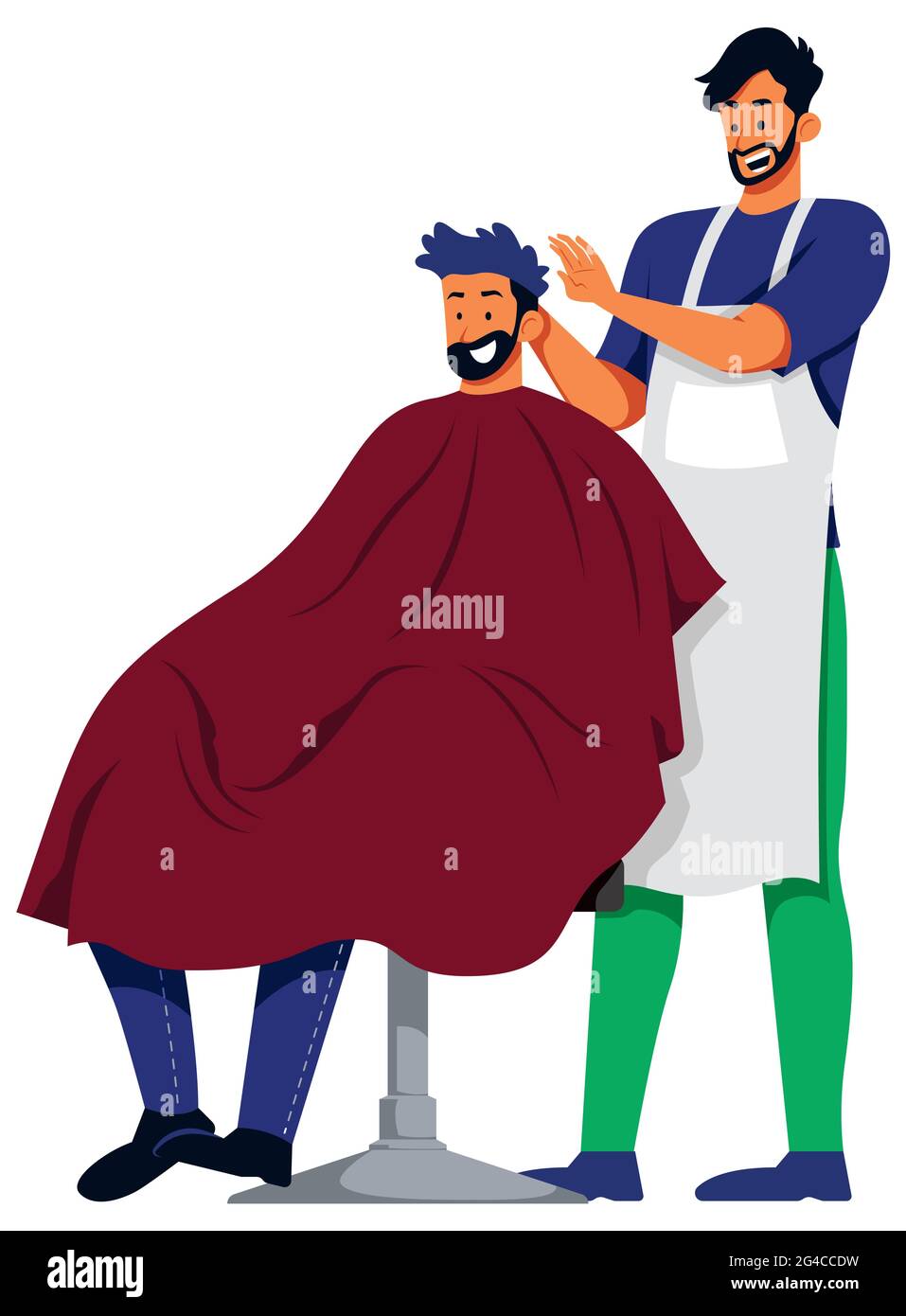 Handsome male client in Stock Vector Images - Alamy