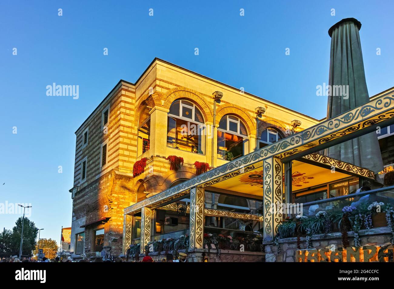 ISTANBUL, TURKEY - JULY 26, 2019: Typical Building and street in Laleli ...