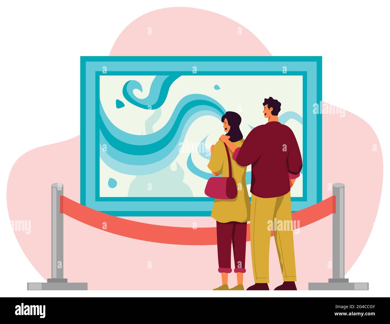 Woman looking rear view Stock Vector Images - Alamy