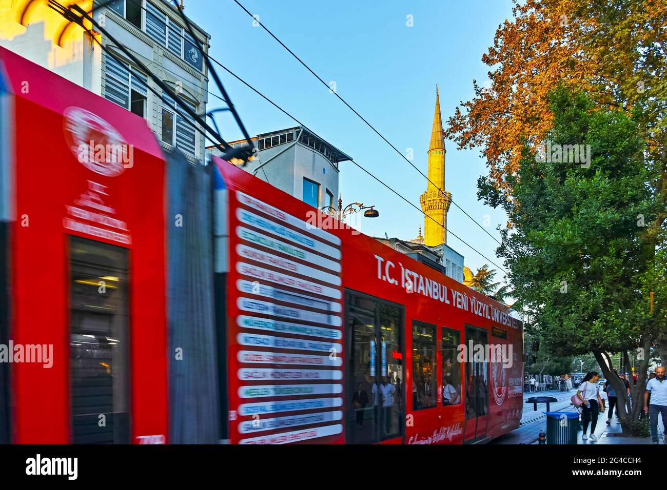 ISTANBUL, TURKEY - JULY 26, 2019: Typical Building and street in Laleli ...