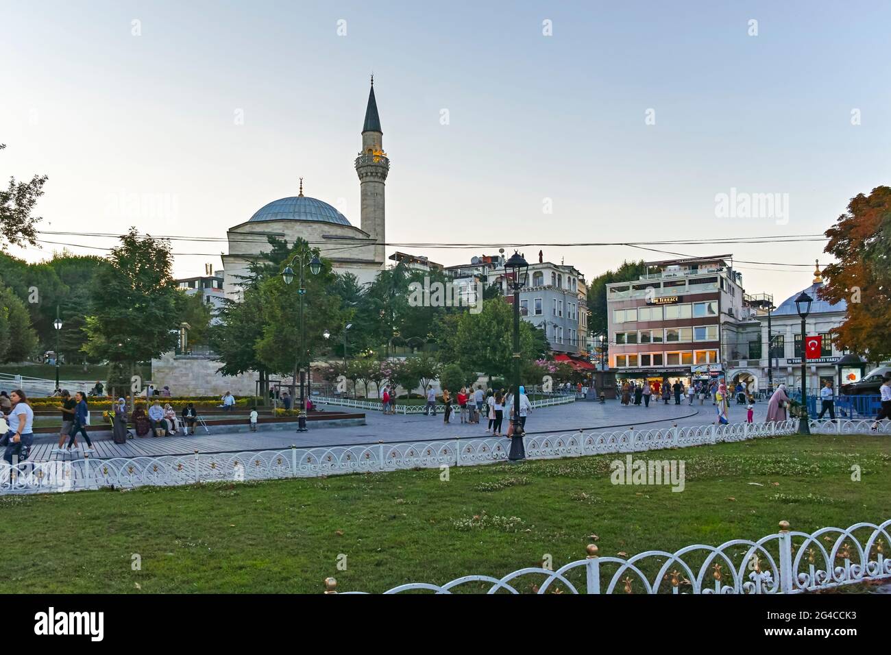 ISTANBUL, TURKEY - JULY 26, 2019: Typical Building and street in Laleli ...