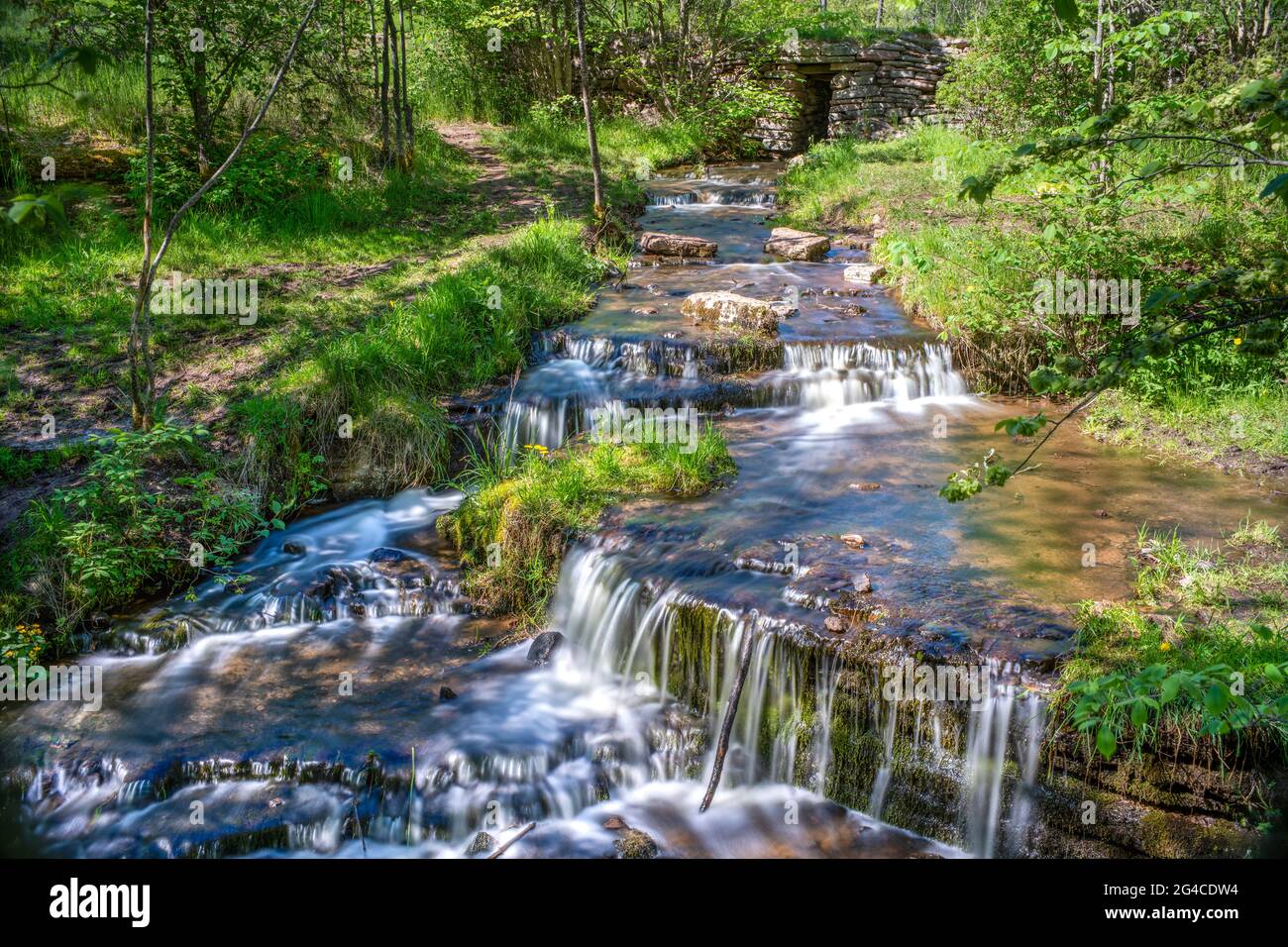 Smooth waterfall stream hi-res stock photography and images - Alamy