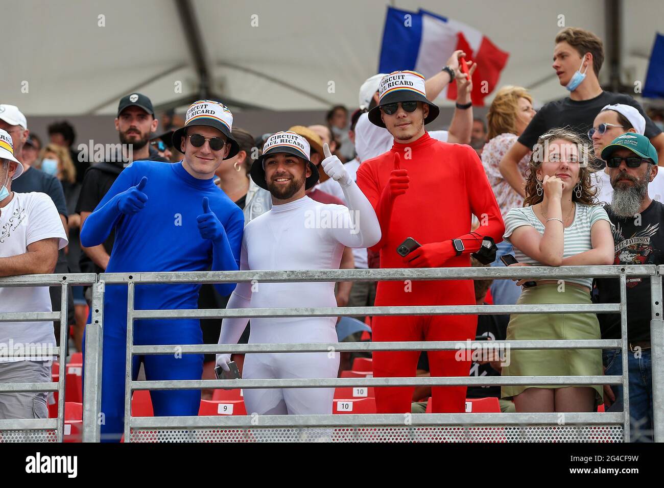 Circuit Paul Ricard, Le Castellet, France on 20 June 2021 French fans ...