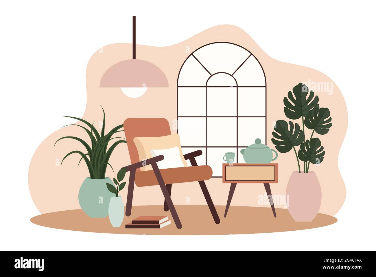 Stylish apartment interiors in Scandinavian style with modern decor ...