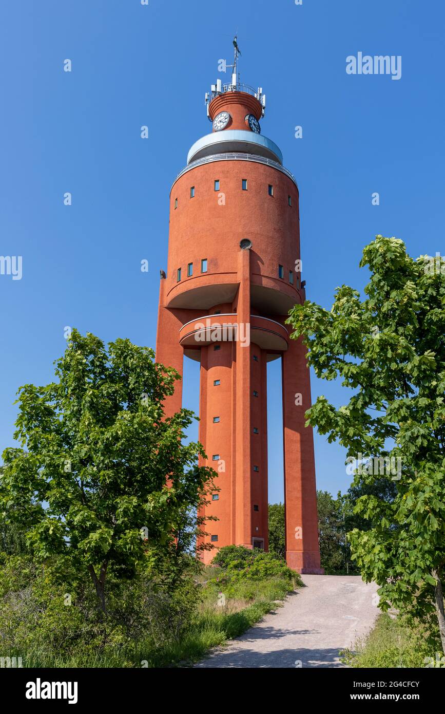 Red water tank hi-res stock photography and images - Alamy