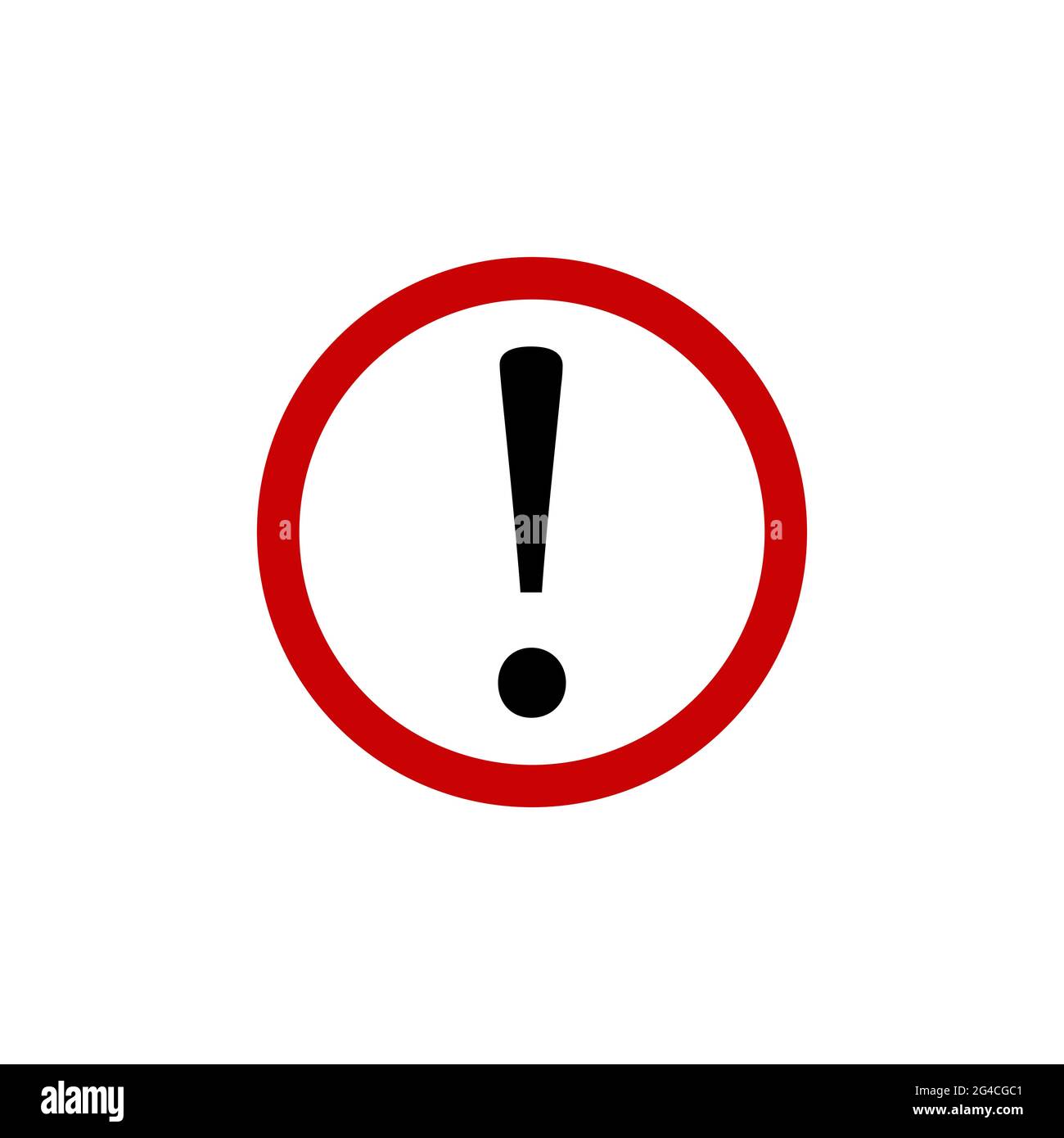 Attention in circle sign icon. Exclamation mark. Hazard warning symbol ... Attention in circle sign icon. Exclamation mark. Hazard warning symbol ...