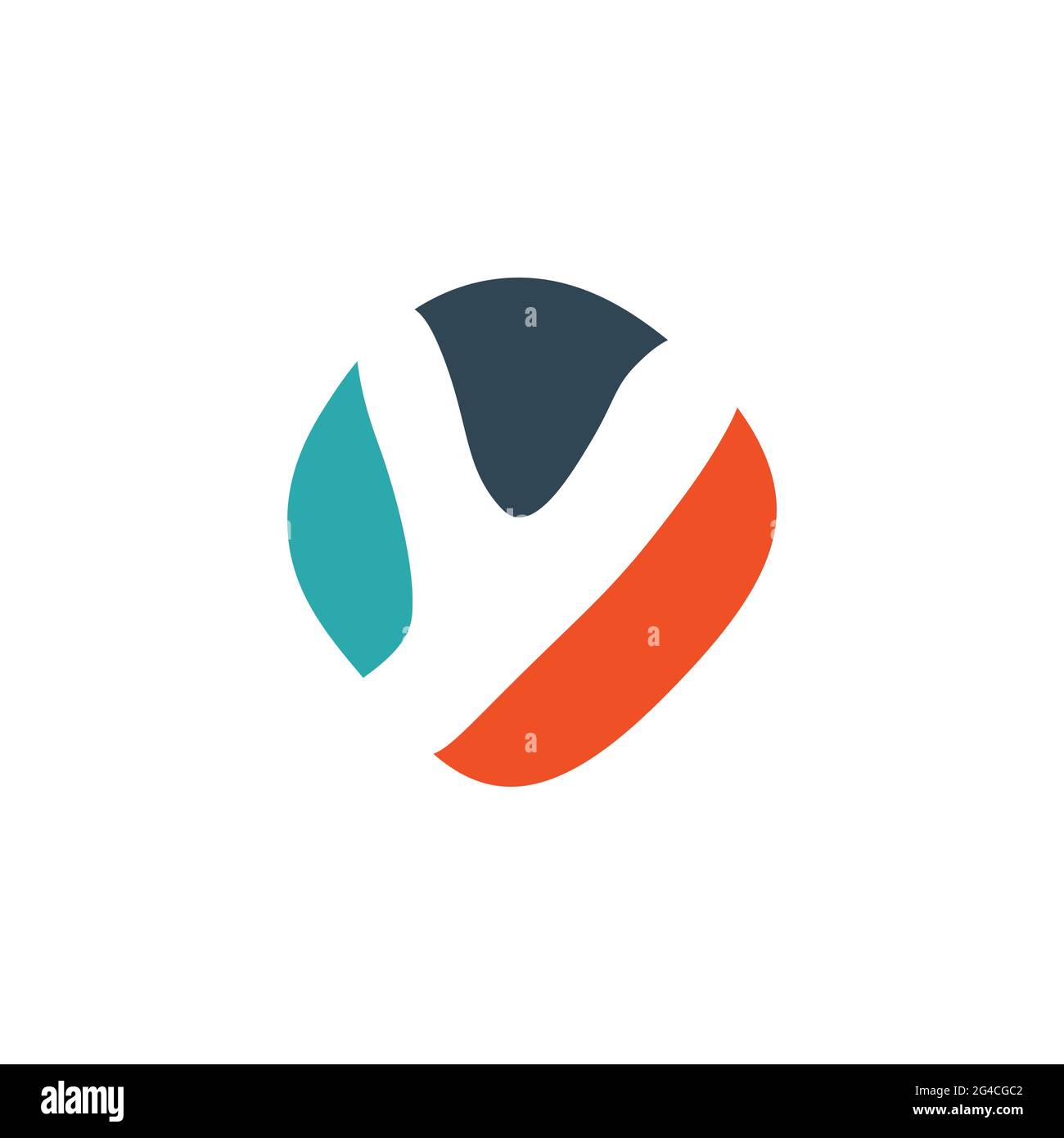 Letter Y in blob shape logo design. Stock Vector illustration isolated ...
