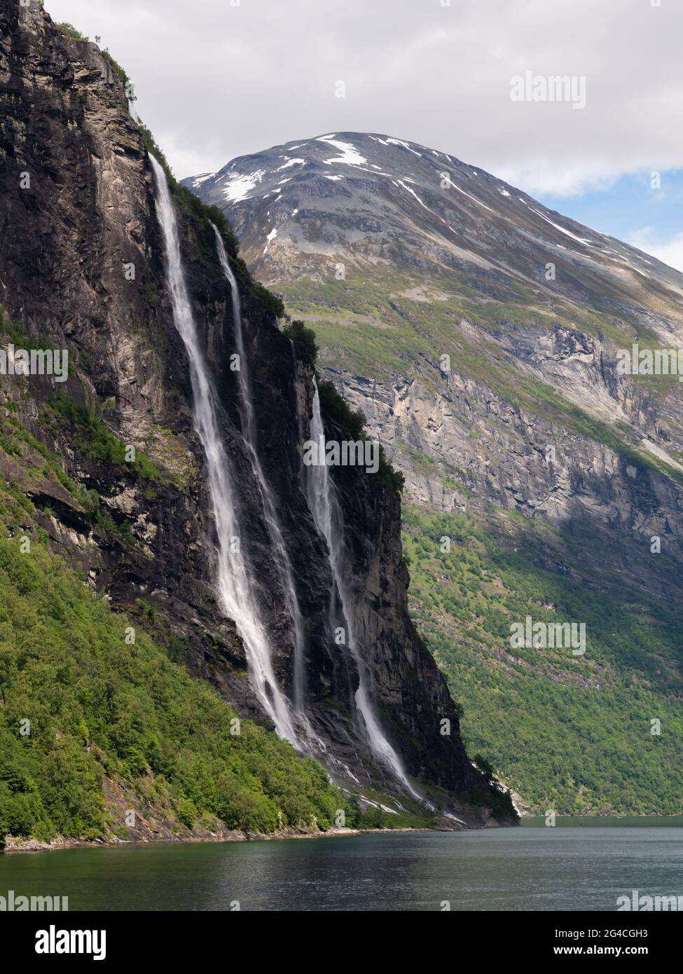 The Seven Sisters Waterfall in Norway's Geiranger Fjord Stock Photo - Alamy