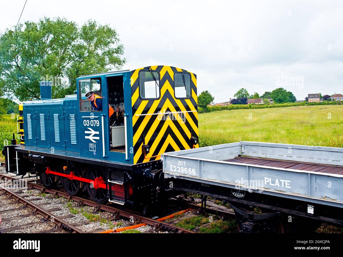Class 03 079 Shunter on Shunting duties at Murton Park, Derwent Valley ...