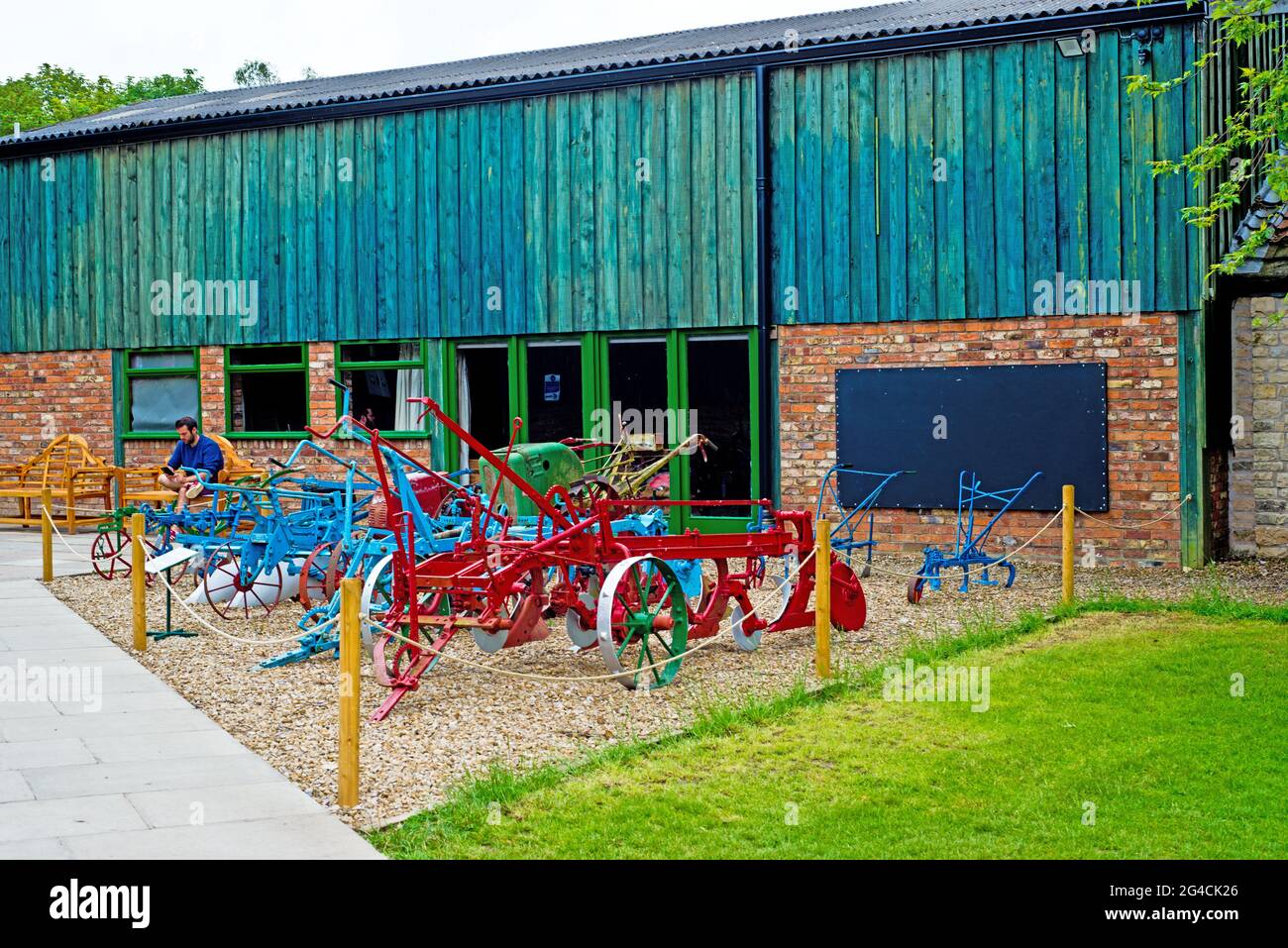 Vintage Farm Ploughs, Museum of Farming, Murton Park, North Yorkshire ...