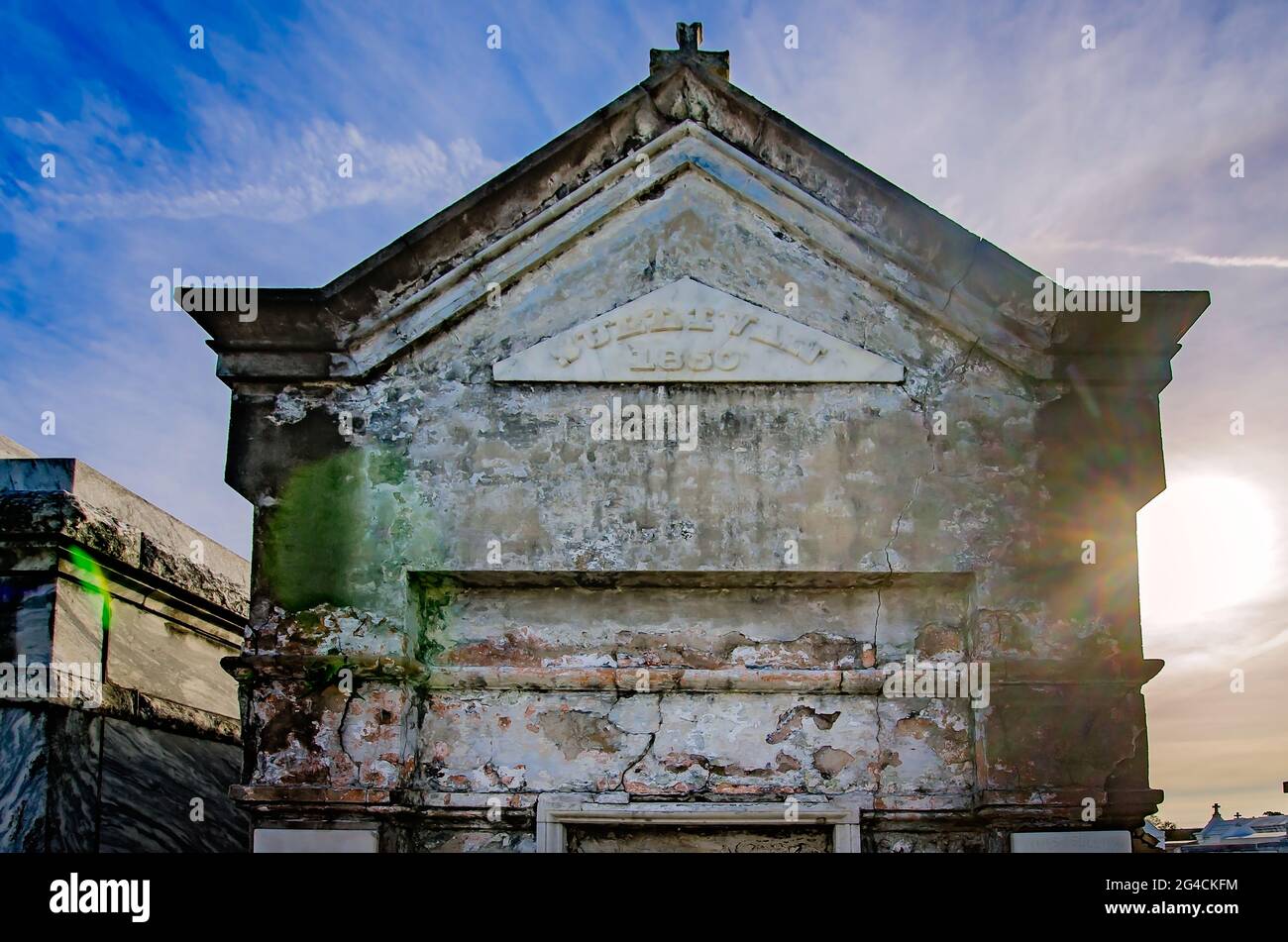Above-ground graves and family tombs are pictured at St. Patrick ...