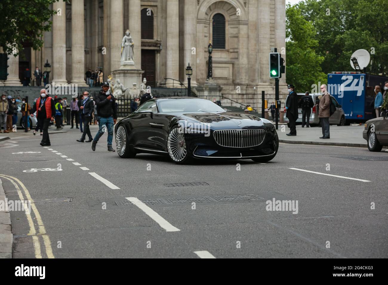 London, UK. 19 June 2021. Batman's car - Mercedes-Maybach 6 Cabriolet ...