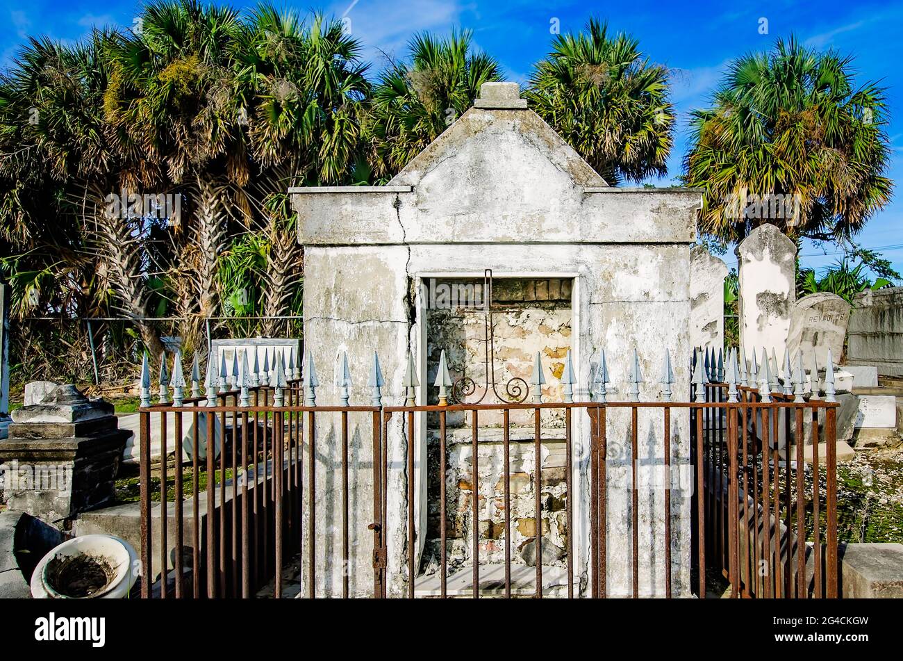 Above-ground graves and family tombs are pictured at St. Patrick ...