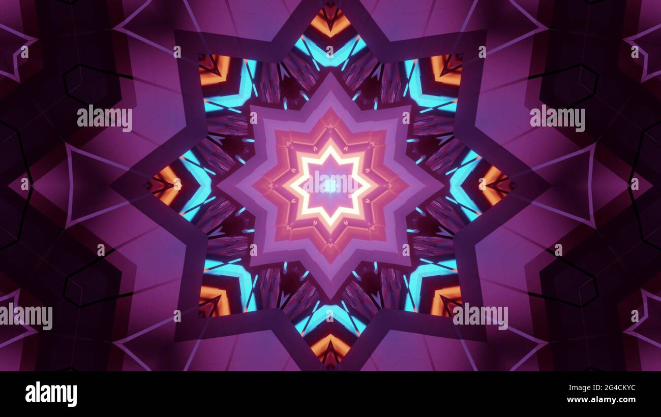 A 3D rendering of a futuristic sci-fi background with geometric shapes ...
