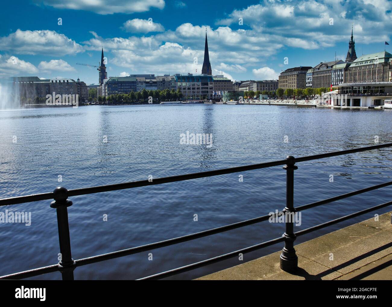 The beautiful view of Alster river in Hamburg, Germany Stock Photo - Alamy