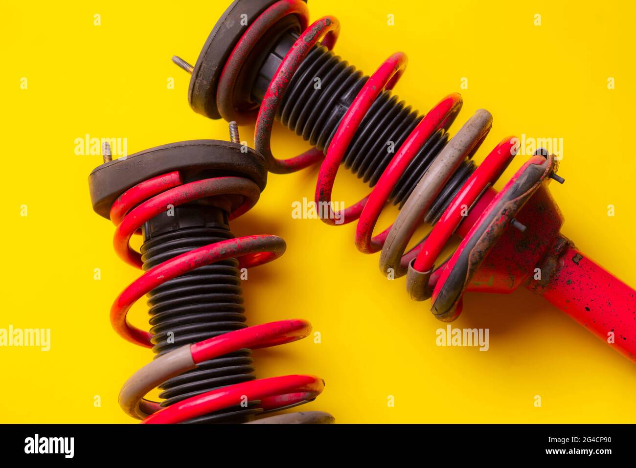car suspension strut shock absorber, vehicle spare part Stock Photo - Alamy
