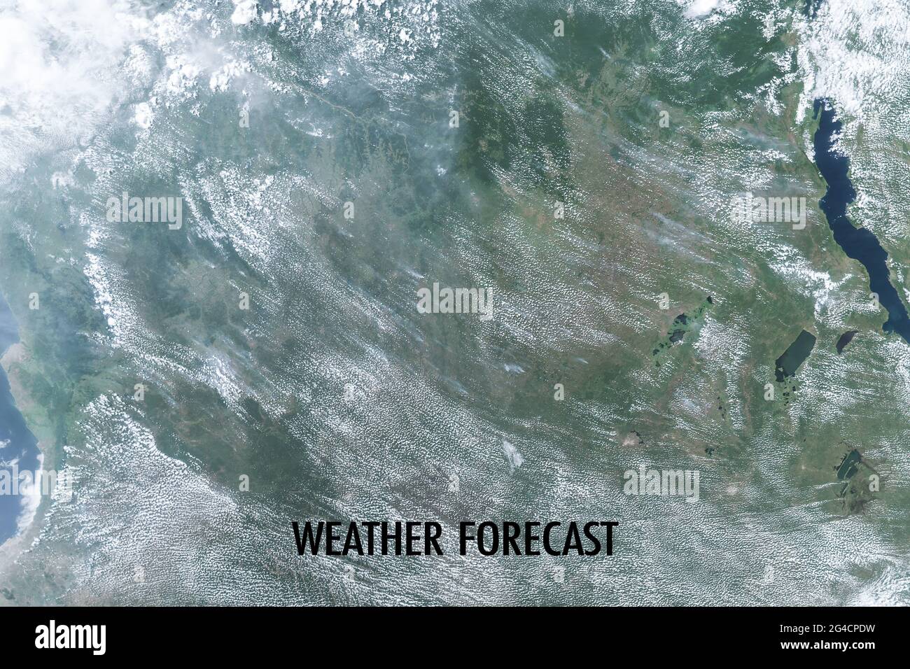 satellite view of the earth surface, weather forecast concept. elements ...
