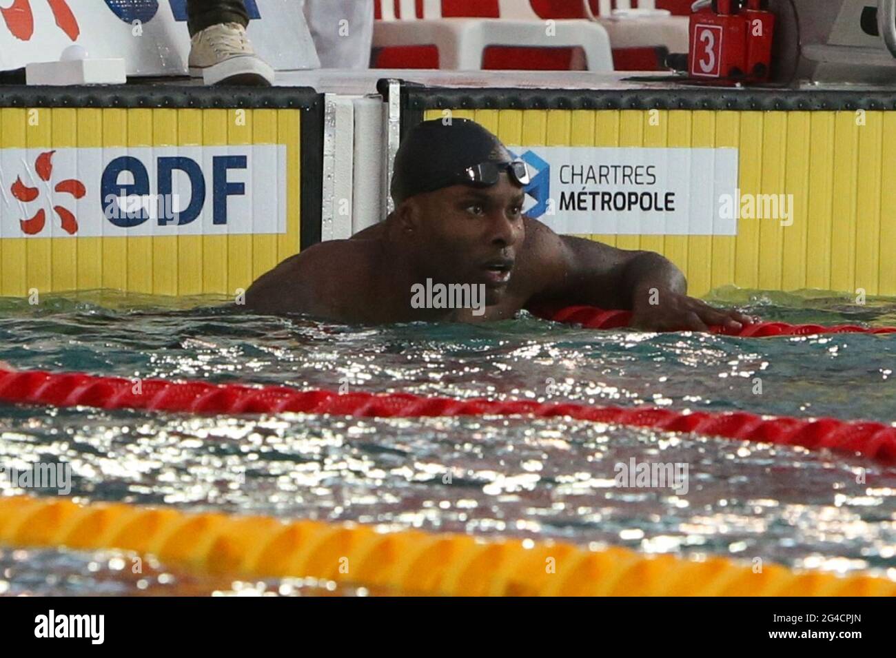 Medhy Mettela of CN Marseille Finale 100 M Butterfly Men during the ...