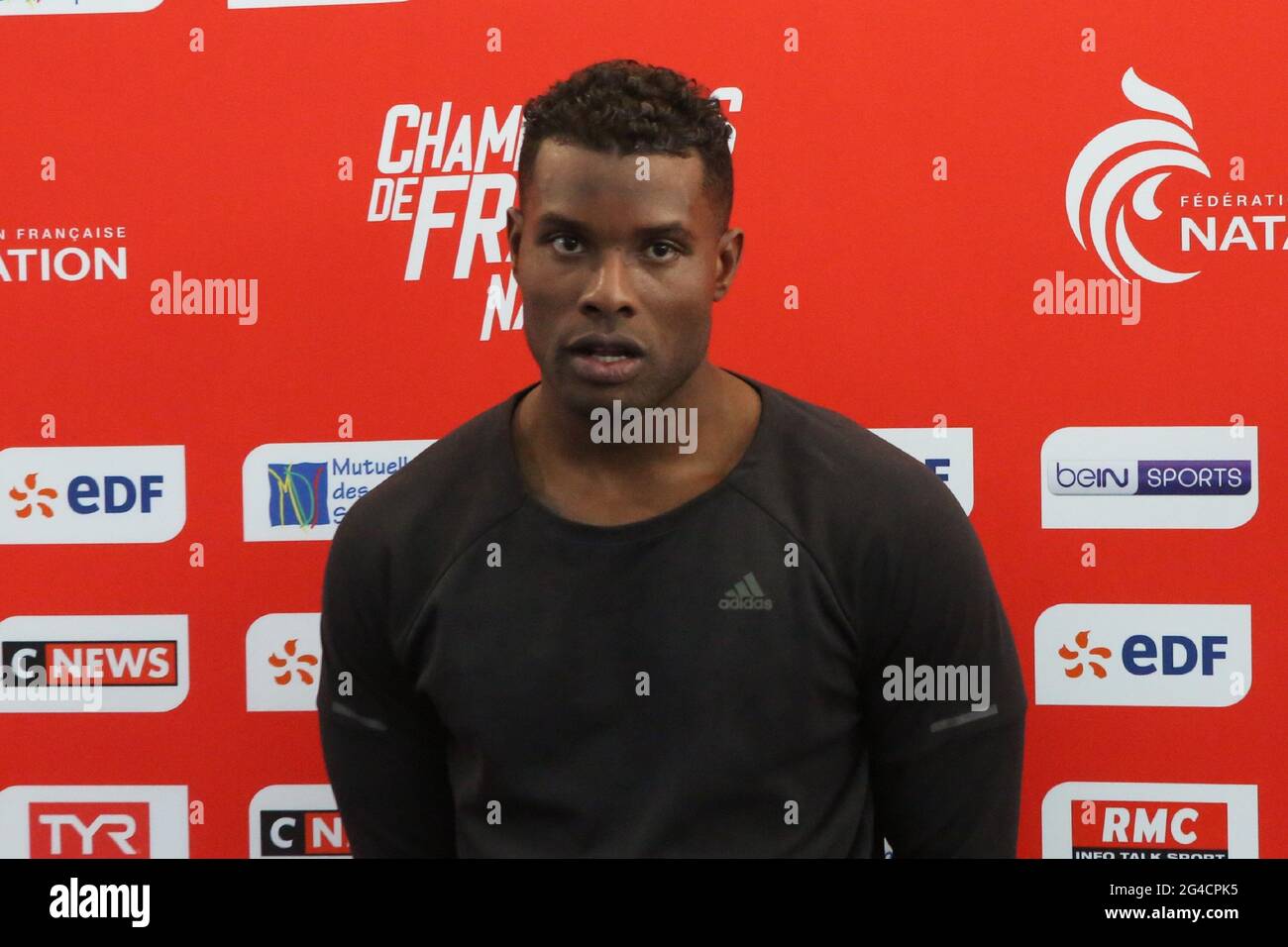 Medhy Mettela of CN Marseille Podium 100 M Butterfly Men during the ...