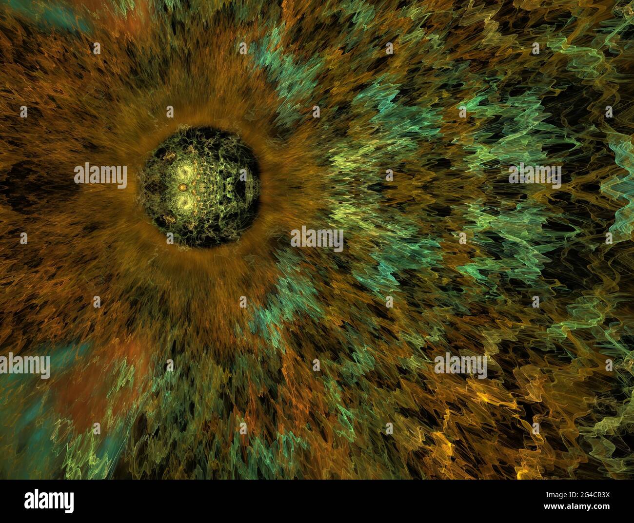 Imaginatory lush fractal texture generated image abstract background ...