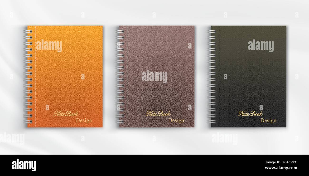 Set of geometric pattern notebook cover. Background design for ...