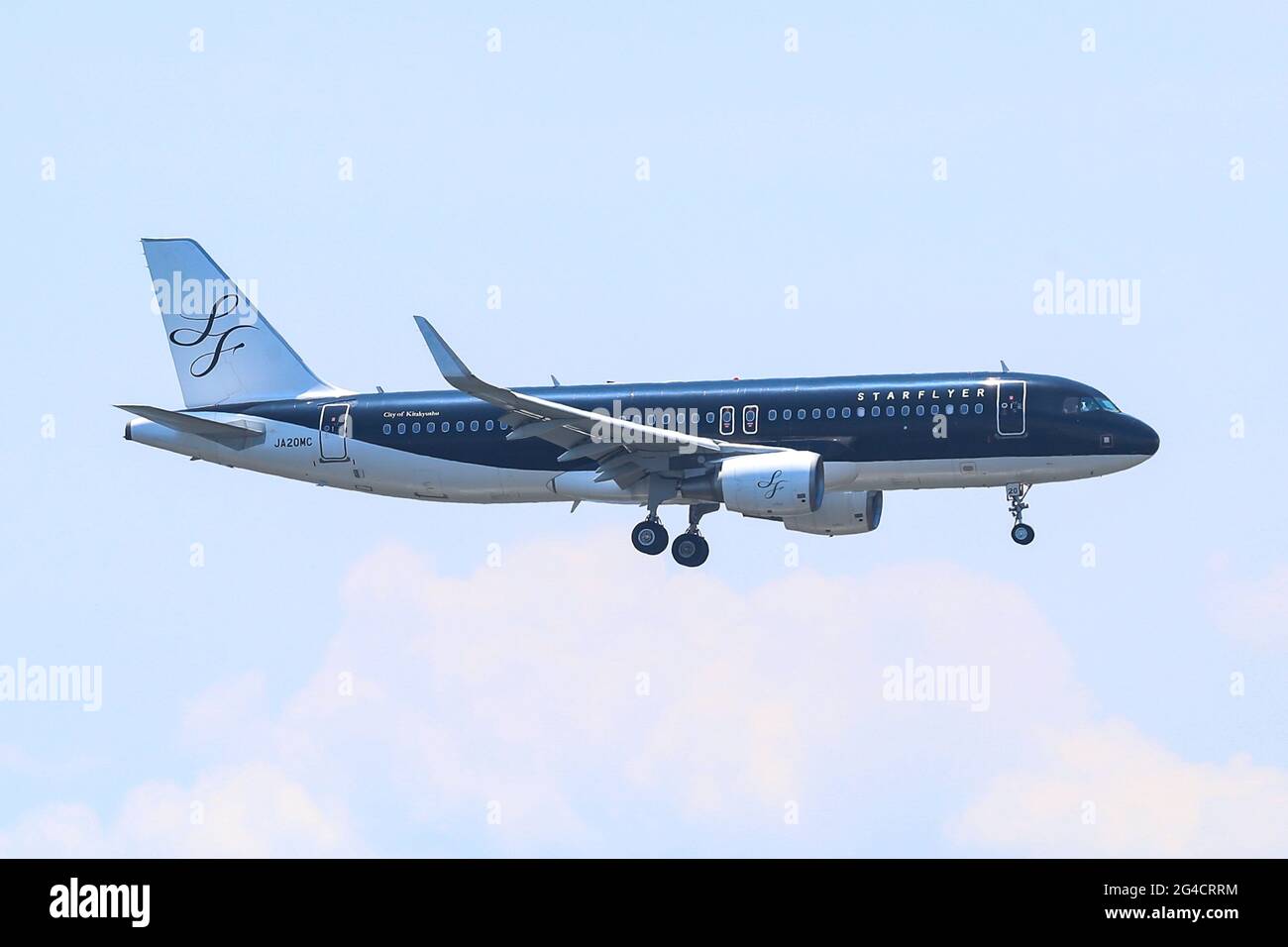 A Star Flyer aircraft is seen at Tokyo International Airport in Tokyo ...