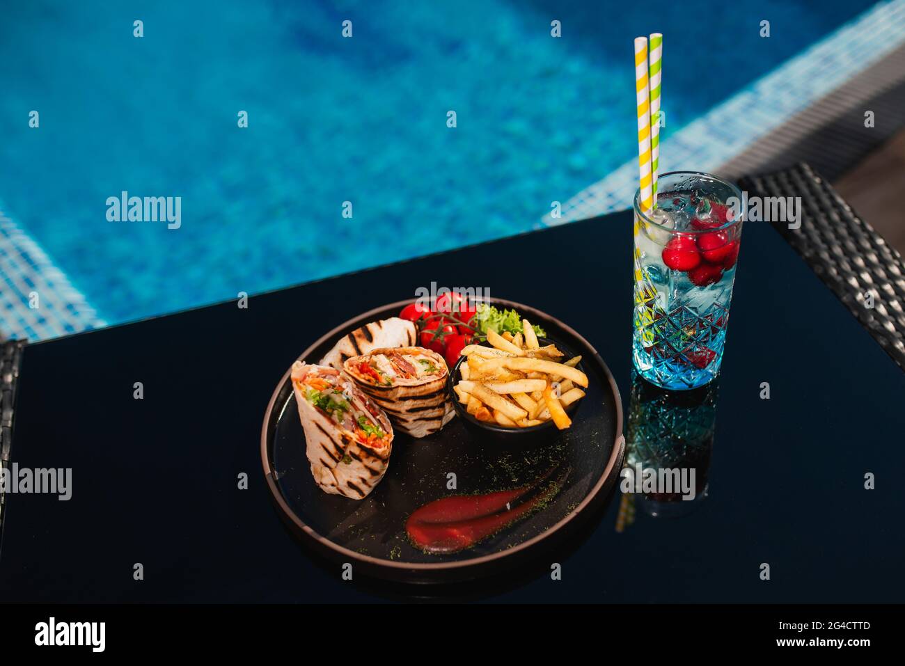 Chicken meat swimming pool hi-res stock photography and images - Alamy