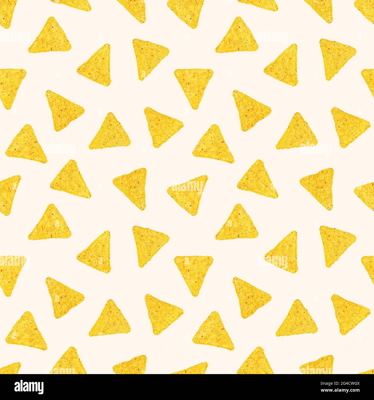 Triangle mexican corn nachos seamless pattern on light background Stock ...