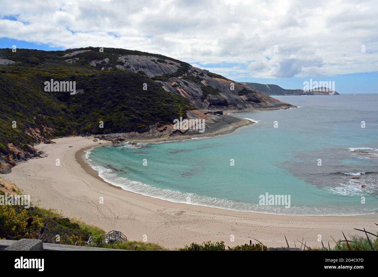 view of salmon beach albany western australia from lookout Stock Photo ...