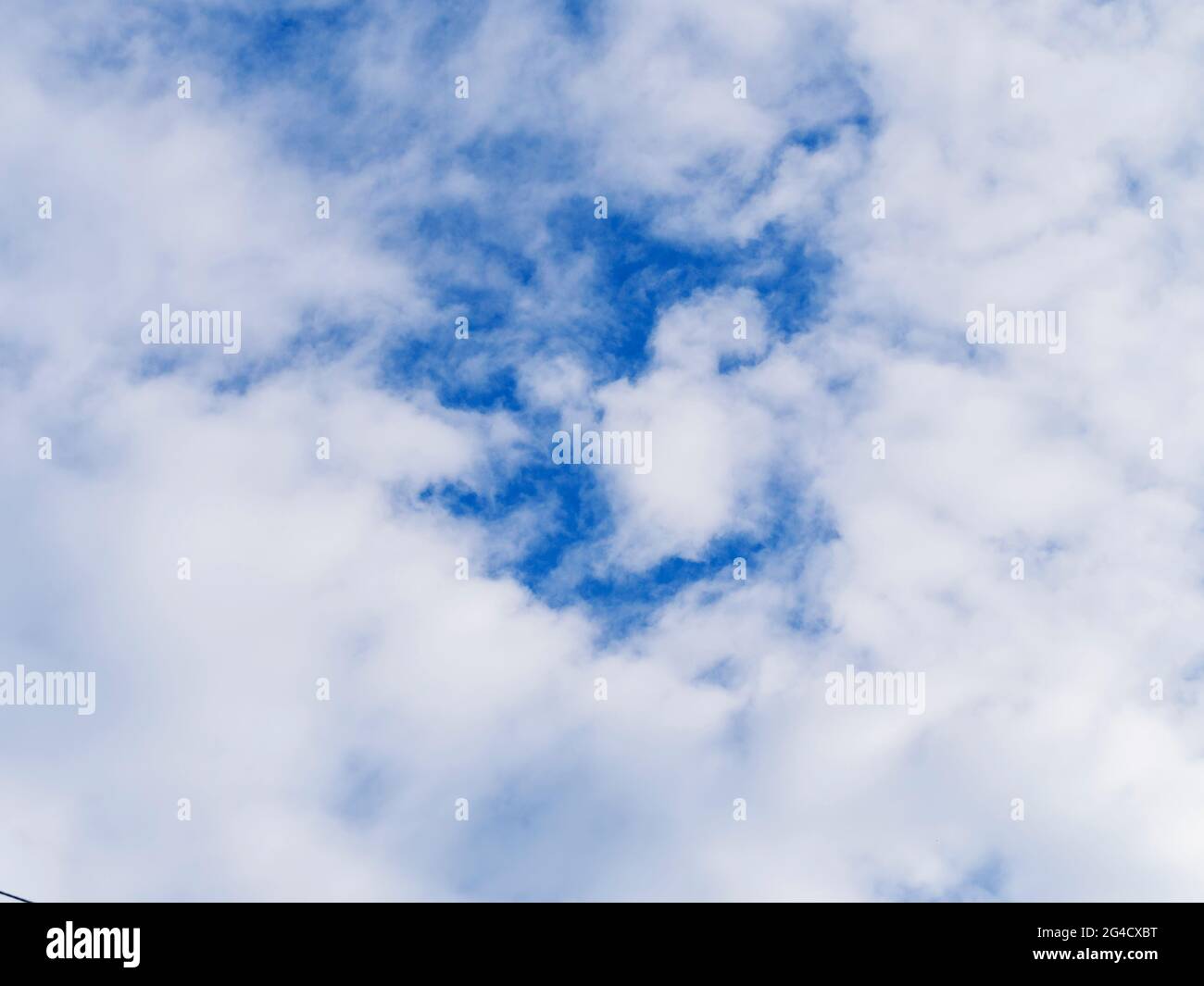 Beautiful clouds with blue sky background. Nature weather, cloud blue ...