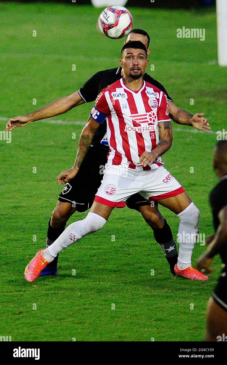 Recife, Brazil. 20th June, 2021. Striker Kieza (Náutico) during the ...