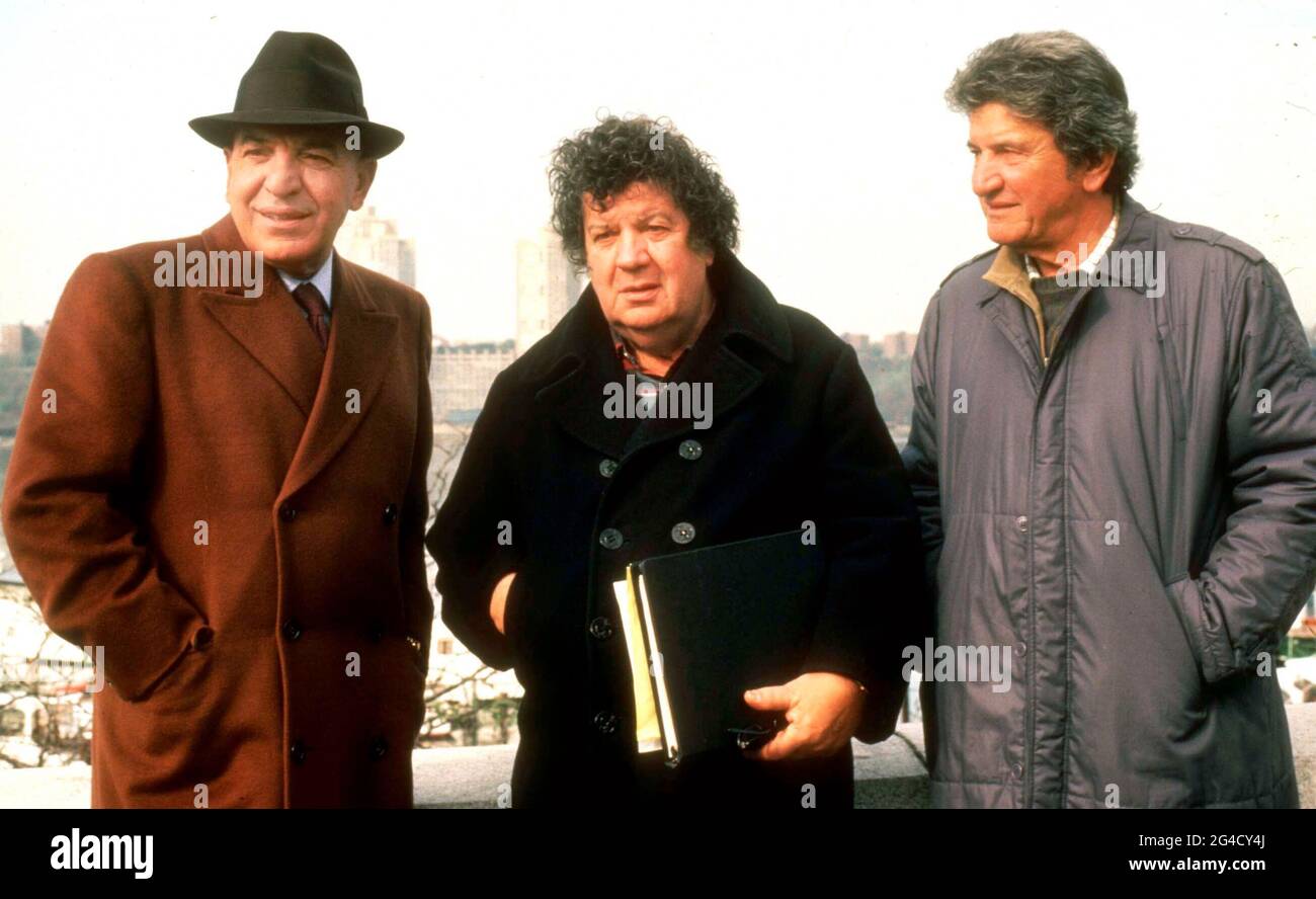 Telly Savalas, brothers Gus (c) and George (r) 1984Photo by Adam Scull ...