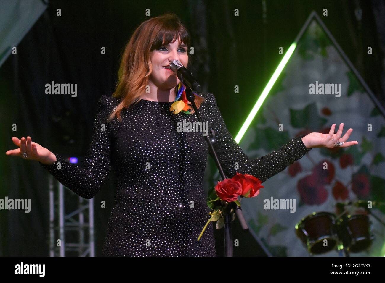 Calafell, Spain. 20th June, 2021. Singer Maria de los Ángeles Rozalen ...