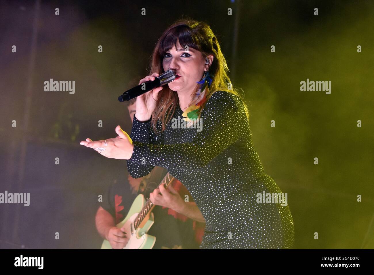 Calafell, Spain. 21st June, 2021. Singer Maria de los Ángeles Rozalen ...