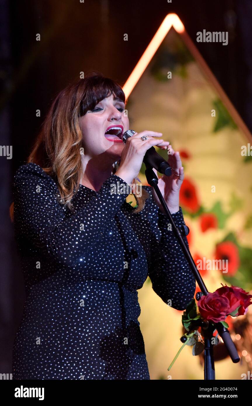 Calafell, Spain. 20th June, 2021. Singer Maria de los Ángeles Rozalen ...