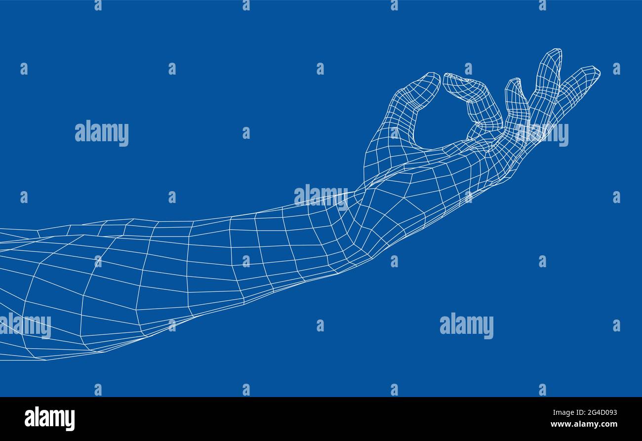 Hand OK sign. Vector Stock Vector Image & Art - Alamy